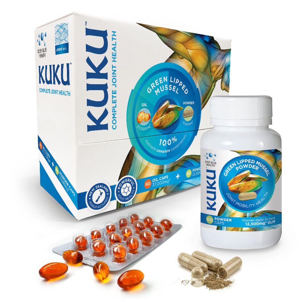 KUKU Premium Green Lipped Mussel Supplement - Deep Blue Health NZ